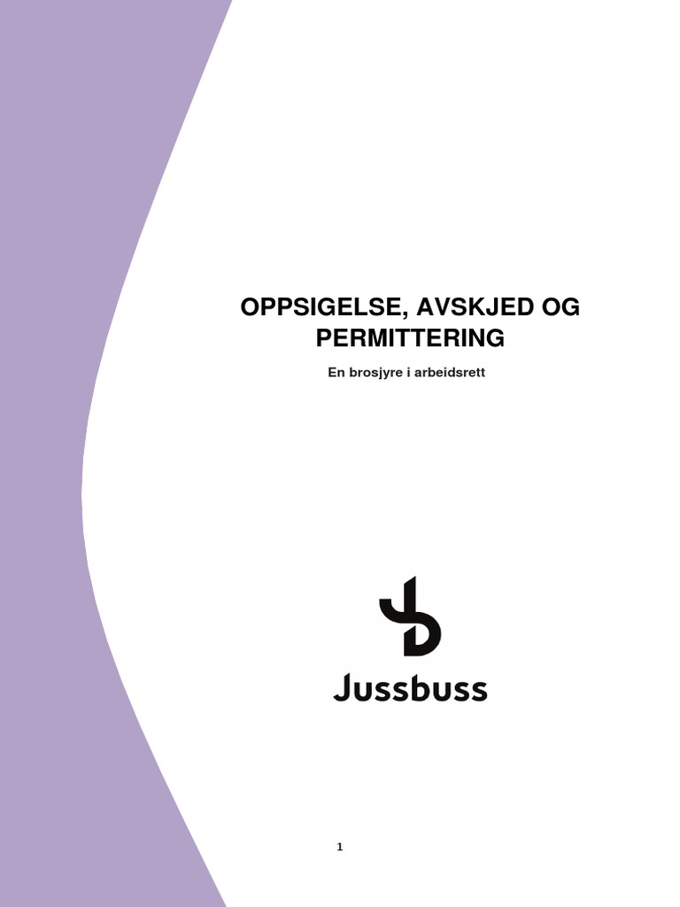Norsk Oppsigelse Og Permittering (2017) | PDF