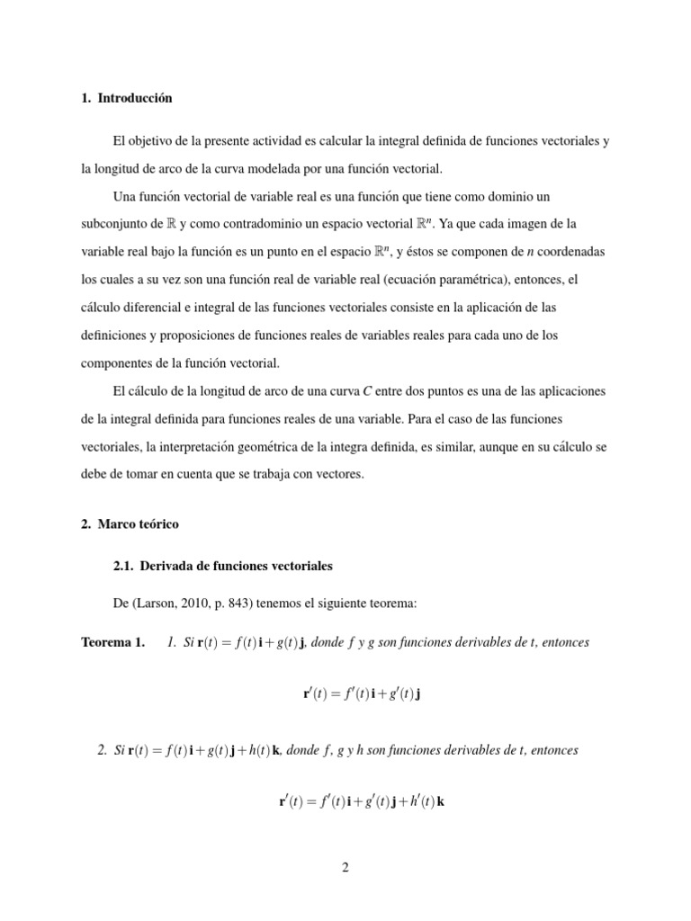 Marco Teórico Act4, U2 | PDF | Integral | Vector Euclidiano