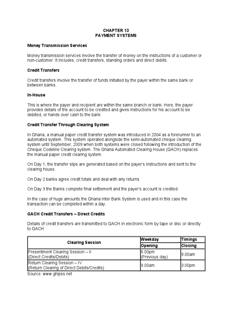 CHAPTER 13 Payment Systems | PDF | Payments | Clearing (Finance)
