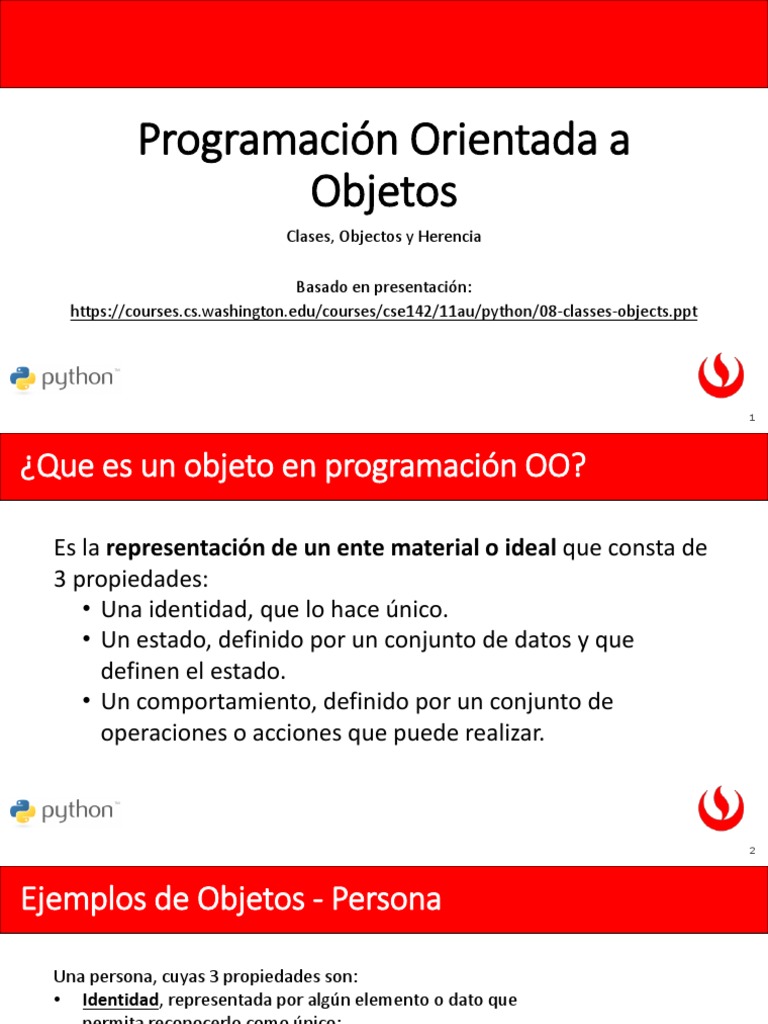 Semana 1 Poo Clases Y Objetos Pdf Objeto Informática