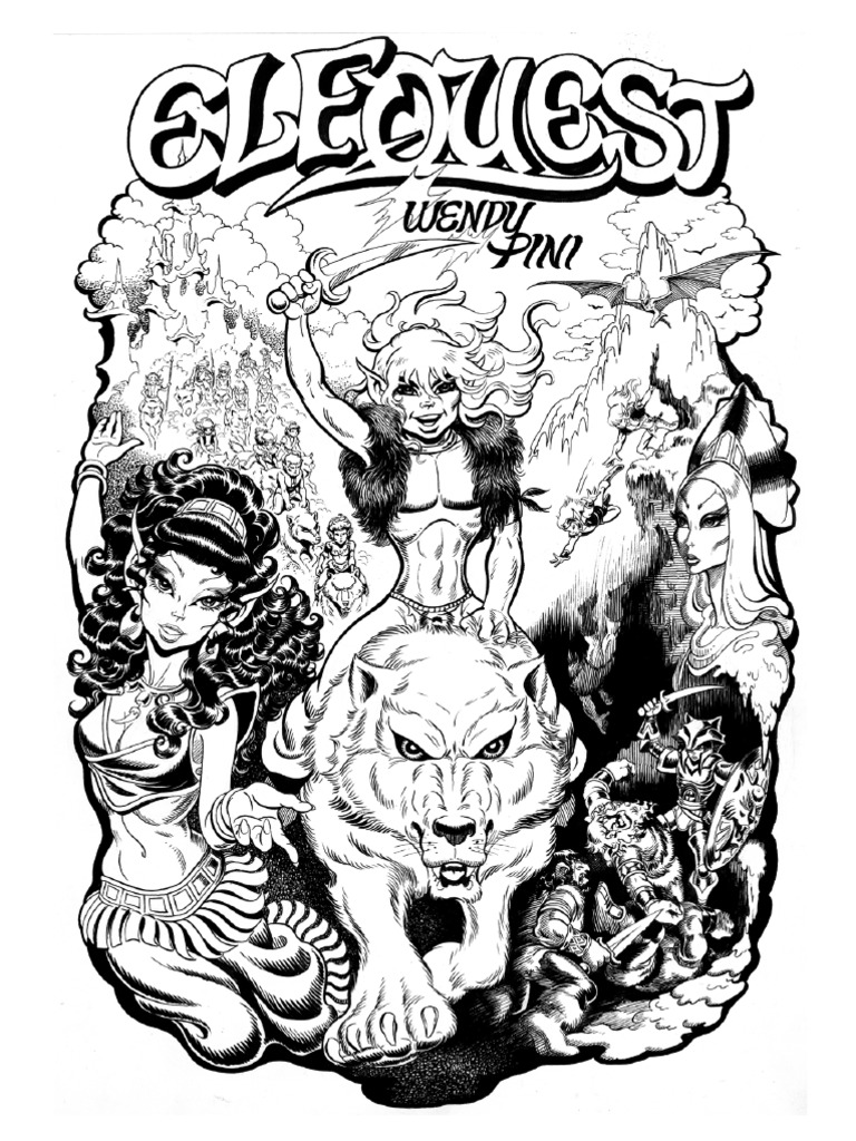 Elfquest Coloring Book Rev2020 PDF | PDF