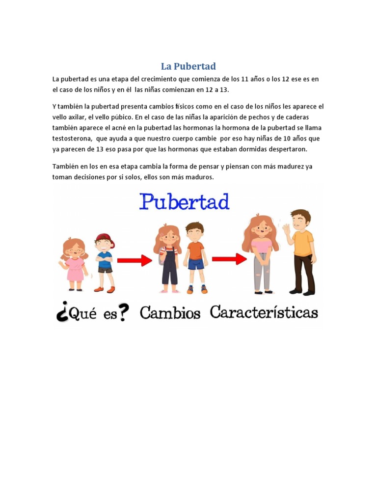Cambios en la Pubertad | PDF
