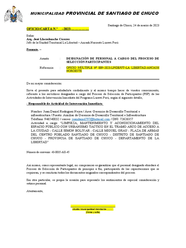 Modelo de Designación | PDF | Derecho