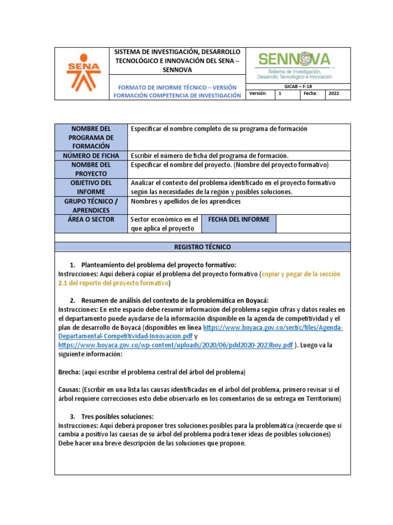 Formato de Informe Técnico | PDF | Informática