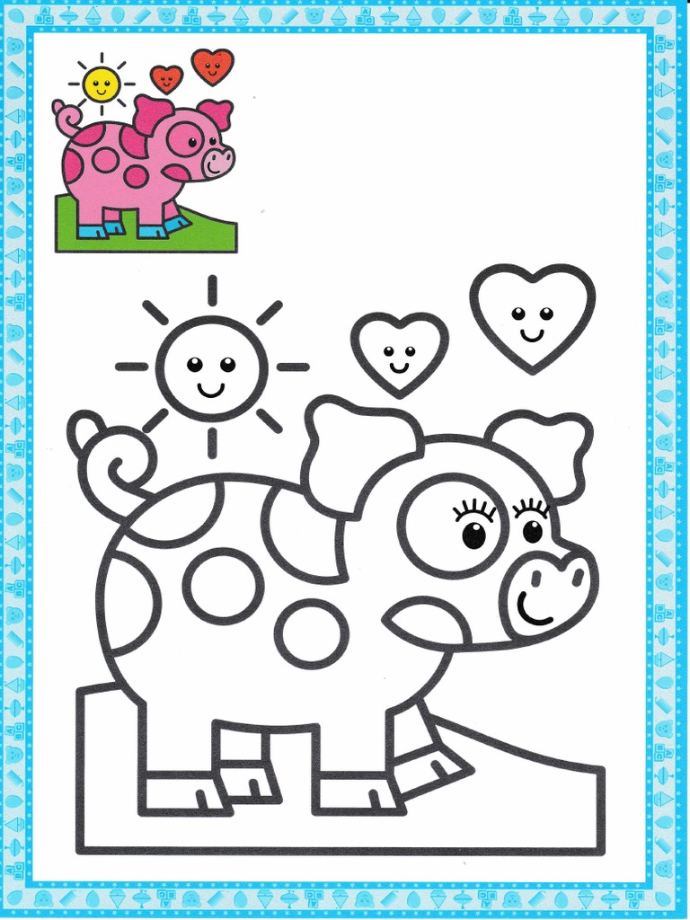 Laminas Mi Primer Juego de Colorear | PDF