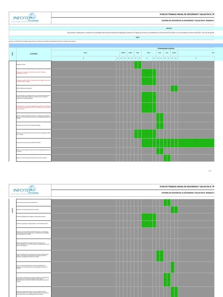 Plan-de-Trabajo-Anual-en-Seguridad-y-Salud-en-el-Trabajo | PDF