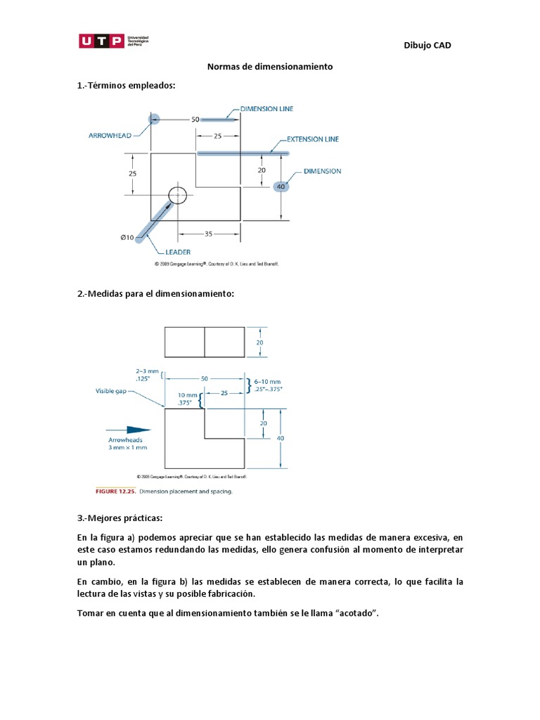 Normas de Dimensionamiento | PDF | Dibujo | Arco y flecha