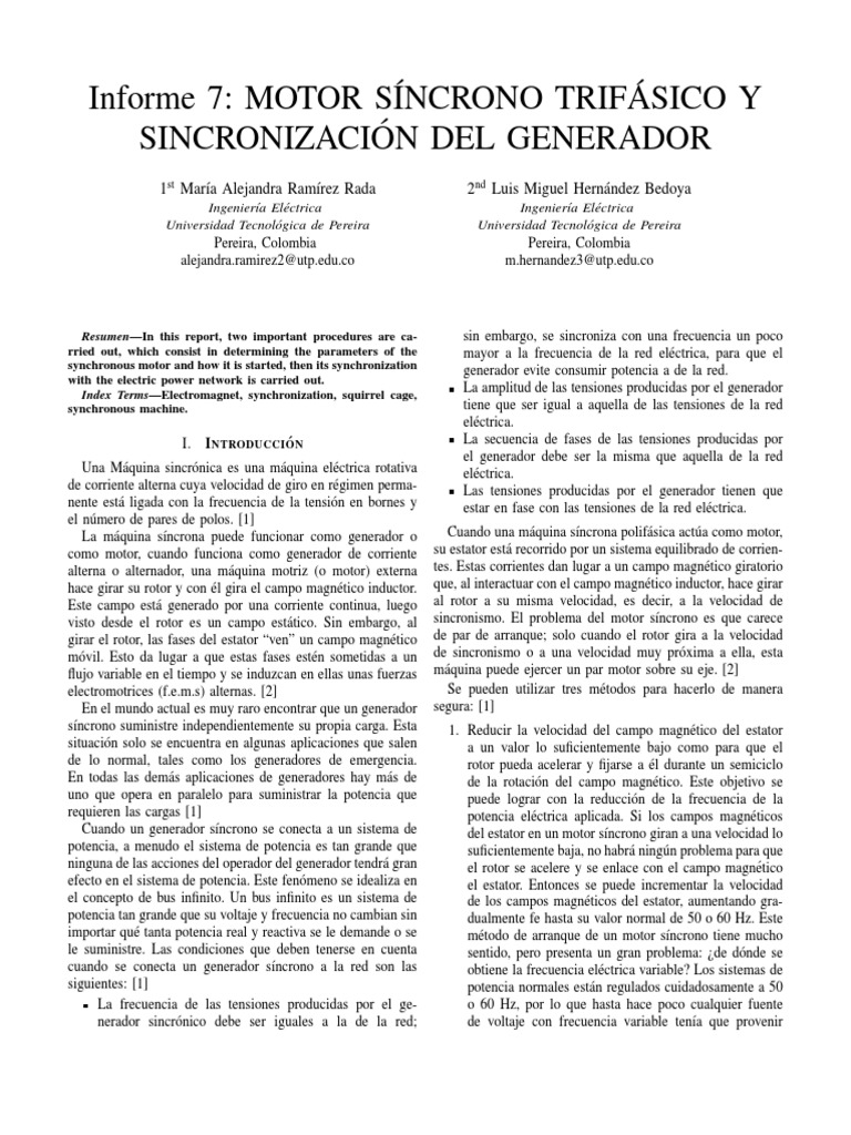 Informe 7 | PDF