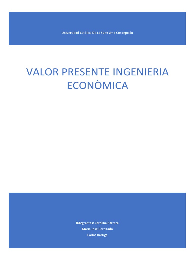 Valor Presente | PDF