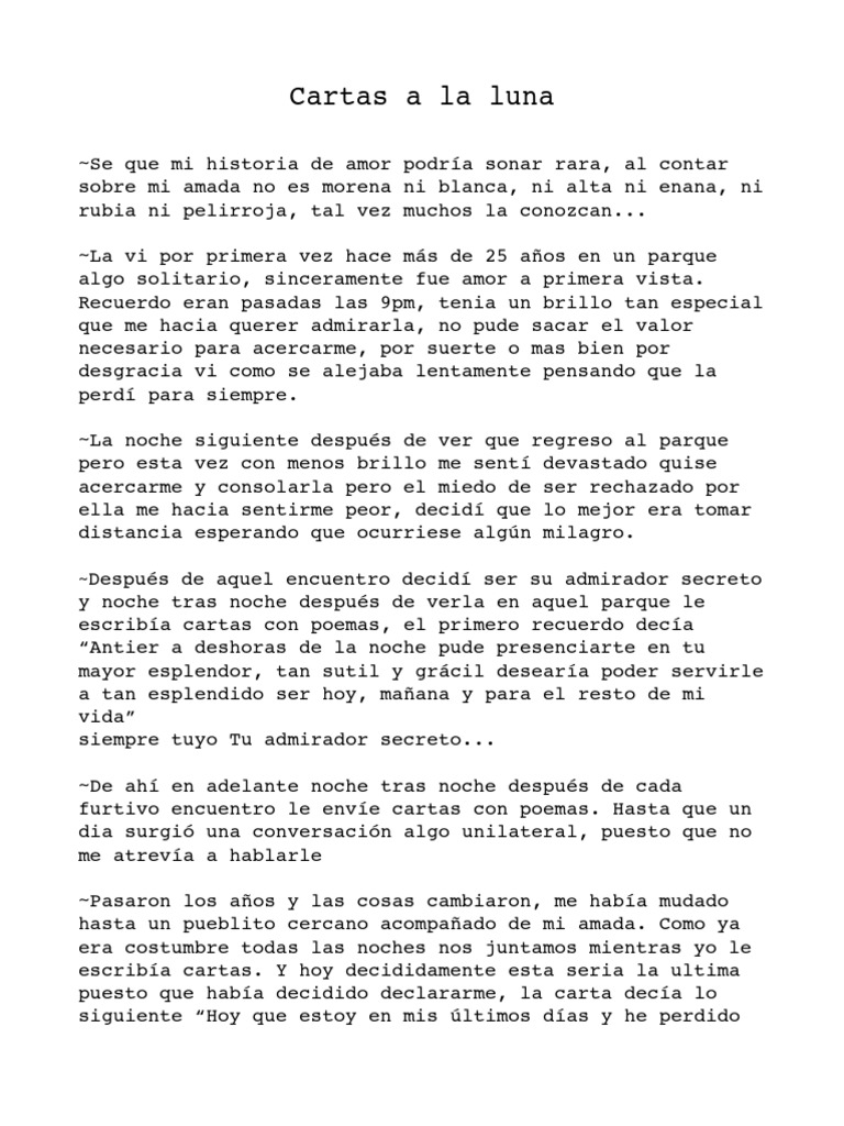 Cartas a la luna pt1.pdf | PDF