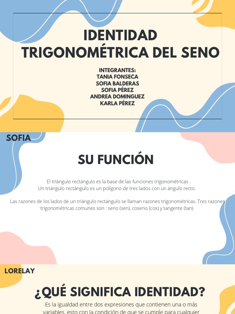 Identidad Trigonometrica Seno PDF | PDF | Funciones trigonométricas ...
