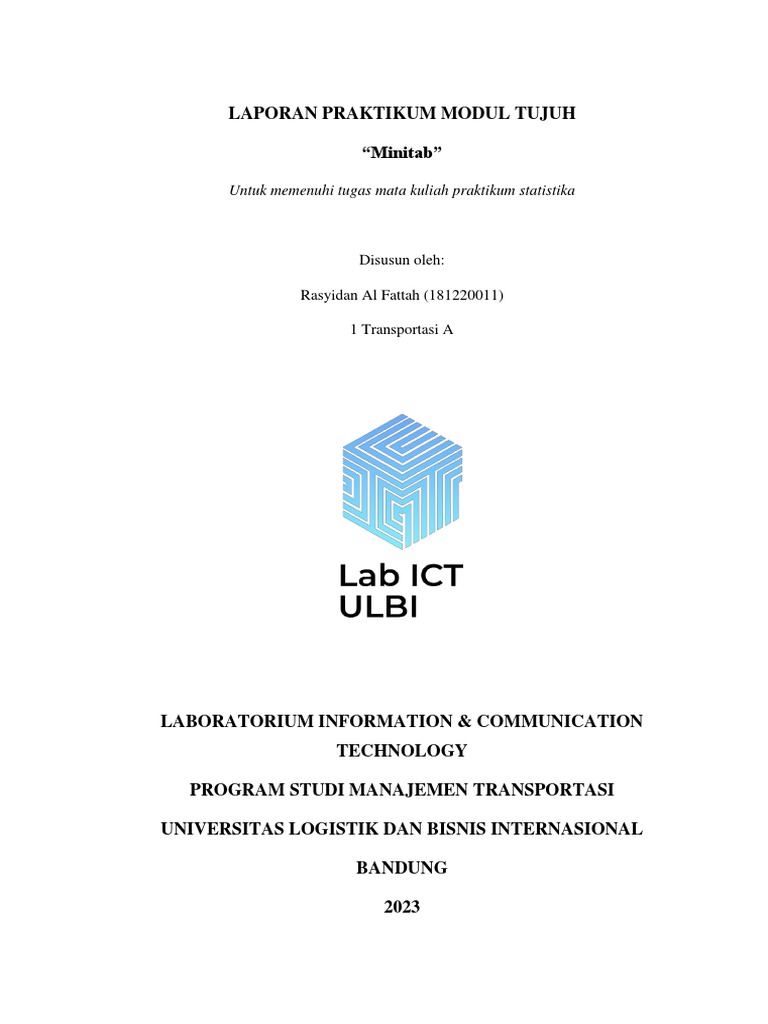 LAPRAK - Minitab - Uji 1 Sample T Dan 2 Sample T - Rasyidan Al Fattah - 181220011 | PDF | Komputer