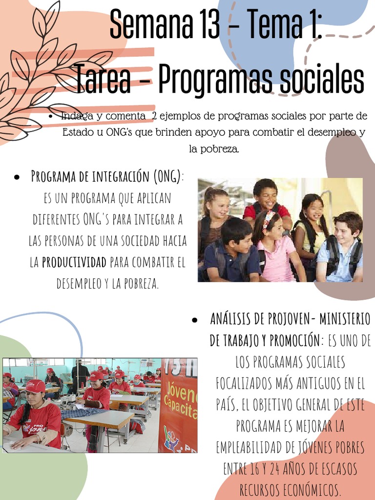 Programas Sociales | PDF