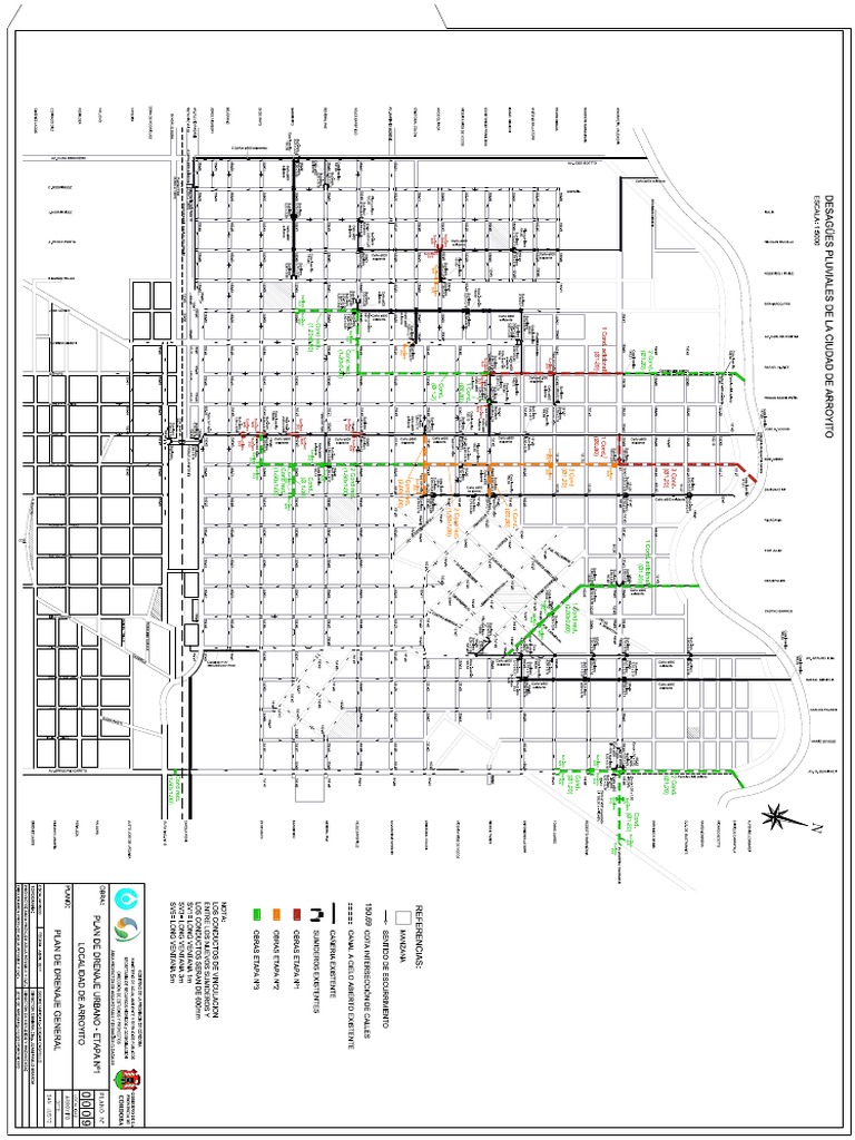Plan de Drenaje General - Etapa N-1 Arroyito | PDF