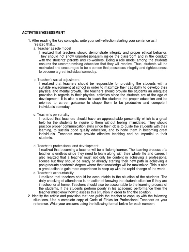 Activities_UNIT_4 Lesson 11 | PDF | Teachers | Learning