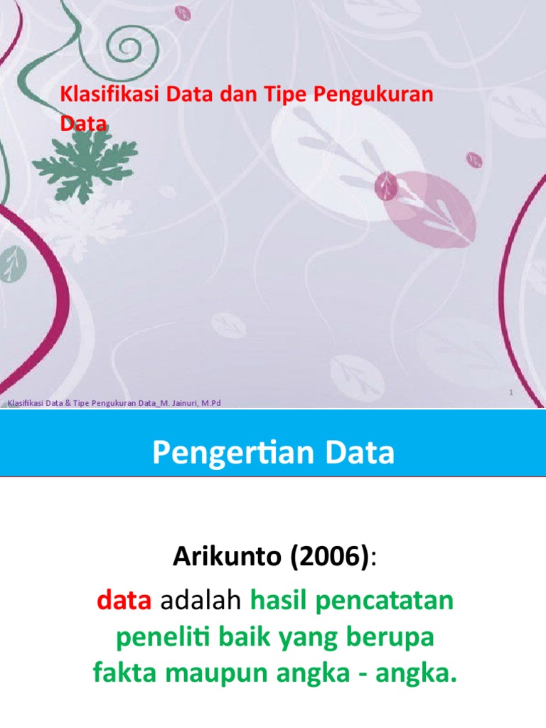 05A-Klasifikasi Data Tipe Data | PDF | Bisnis | Komputer