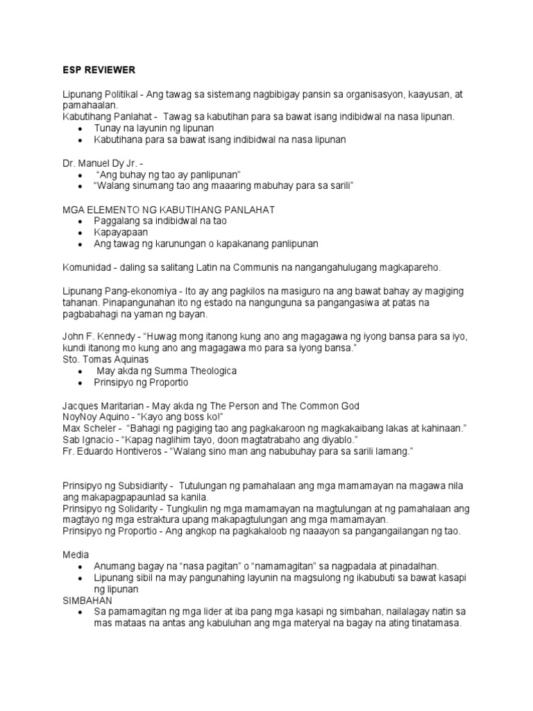 Esp Reviewer | PDF