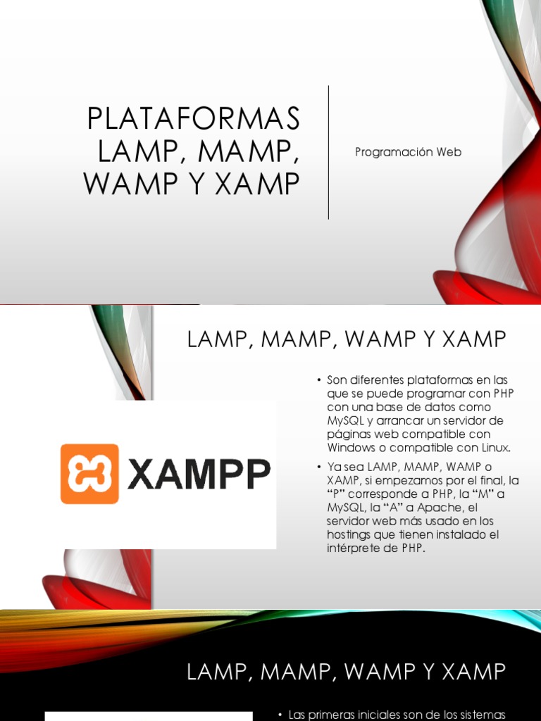 Plataformas Lamp Xamp Pdf Php Mi Sql 