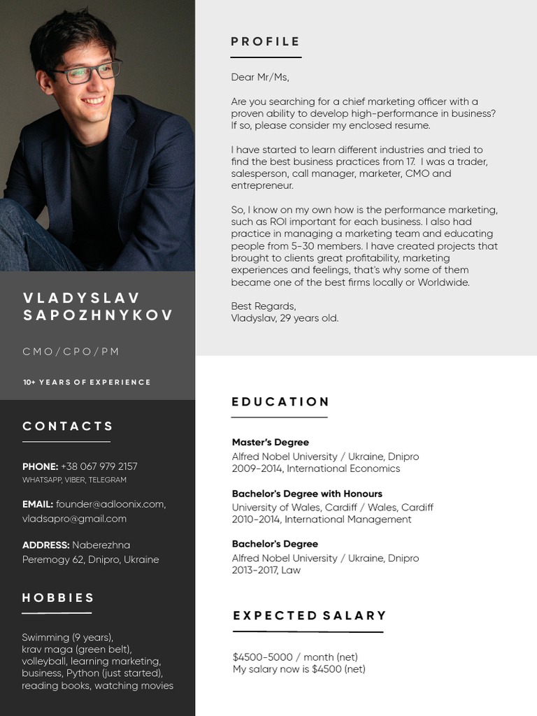 Informal Resume With Diplomas | PDF | Marketing | Sales