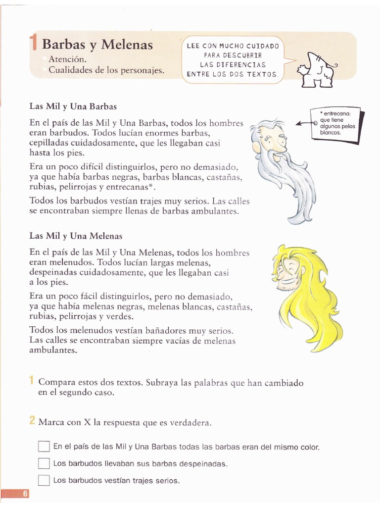 Texto Comprensión Lectora Santillana PDF | PDF