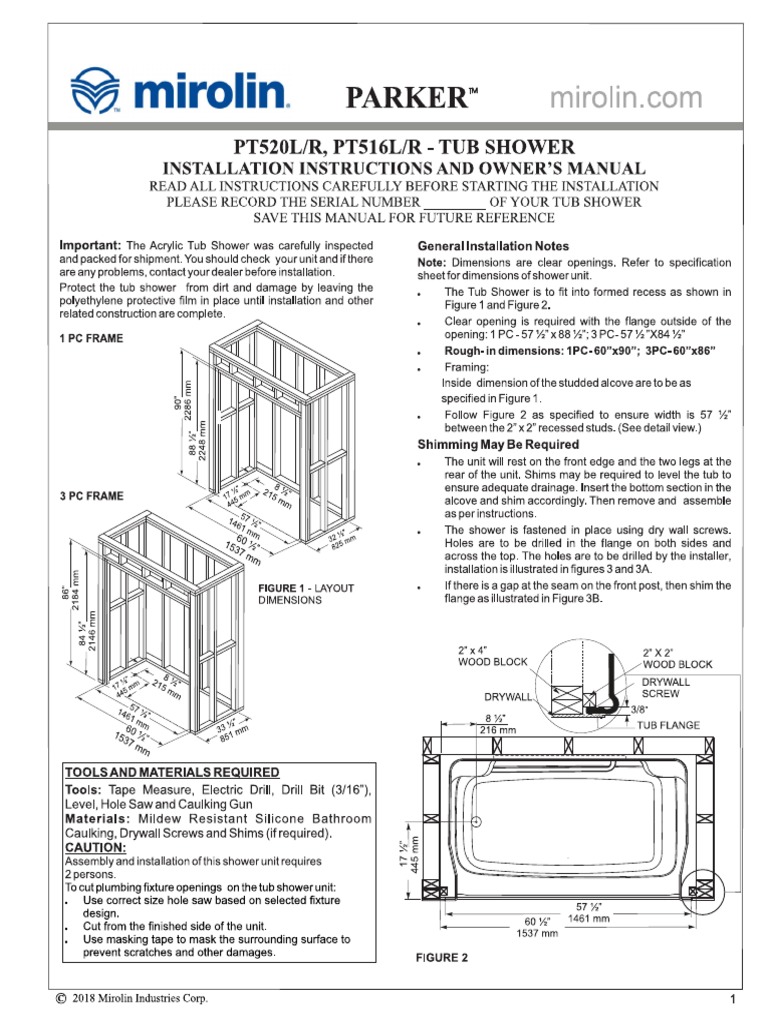 Parker 20 Installation Guide en Us FR Ca 20181020 1 PDF | PDF