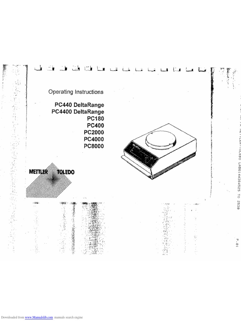 PC Series Balance Operating Instructions | PDF | Electricity ...