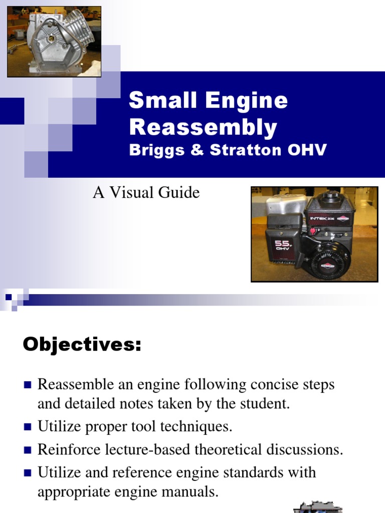 Engine Reassembly Steps Guide | PDF