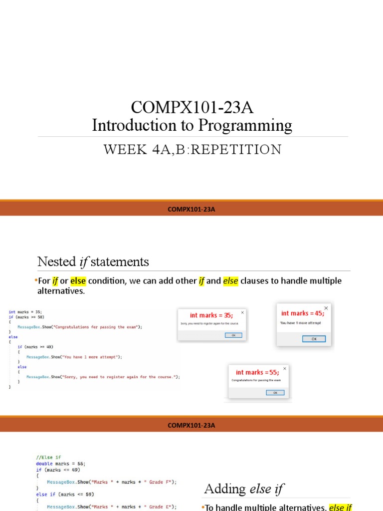 Lecture 10 and 11 | PDF | Control Flow | Iteration Lecture 10 and 11 | PDF | Control Flow | Iteration