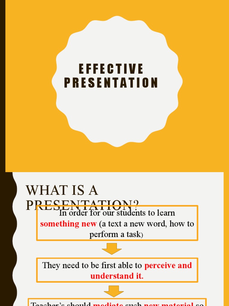 Effective Presentation | PDF | Learning | Teachers