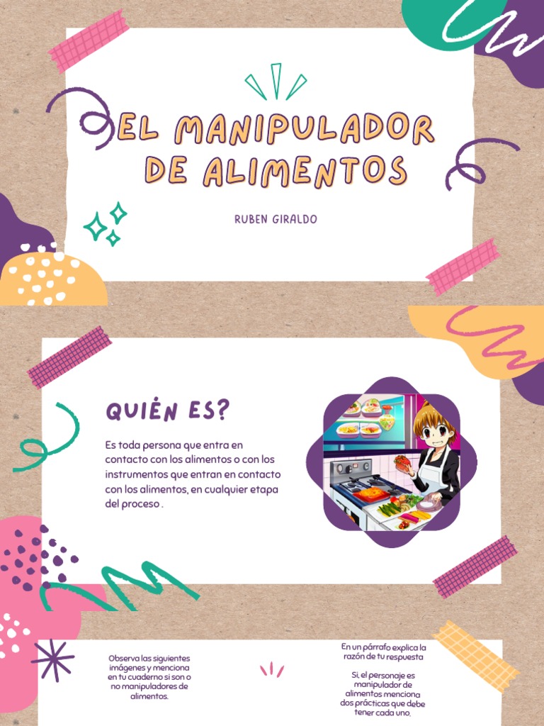 Manipulador De Alimentos Pdf Seguridad Alimenticia