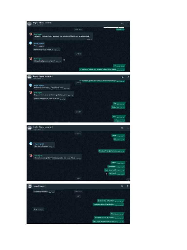 Capturas de Conversacion | PDF