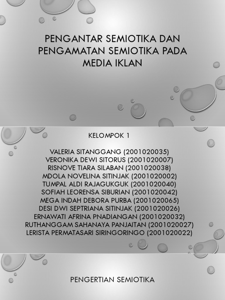 Semiotika dalam Media Iklan: Analisis Tanda | PDF | Ilmu Sosial