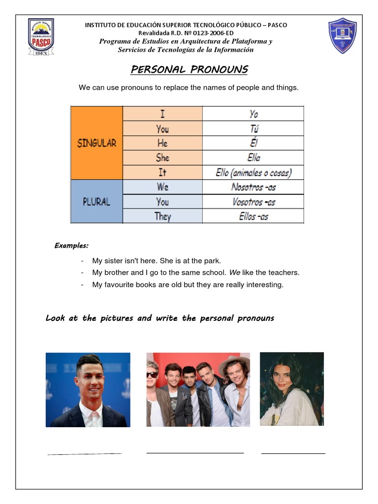 Personal Pronouns | PDF | Semantic Units | Linguistics
