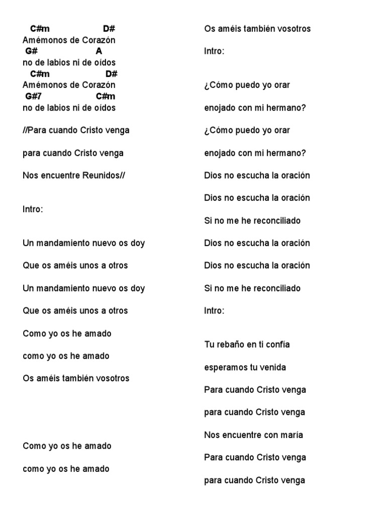 Acordes Amemonos | PDF