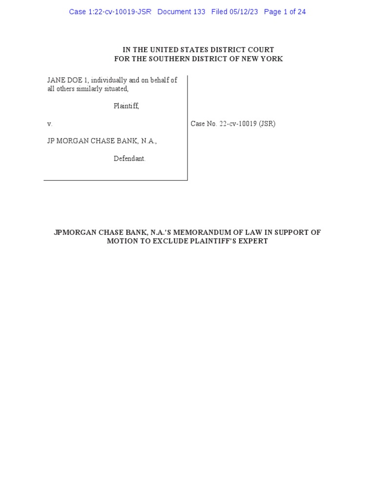 Legal Motion to Exclude Expert | PDF | Expert Witness | Common Law