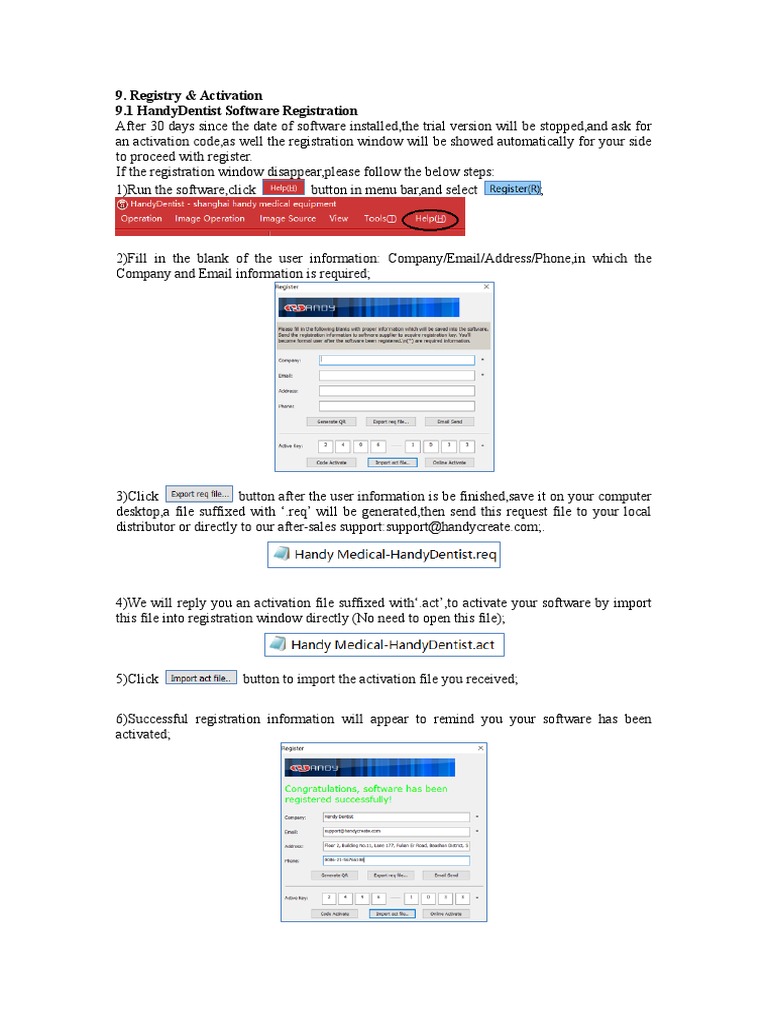 Handydentist Registration Pdf Pdf