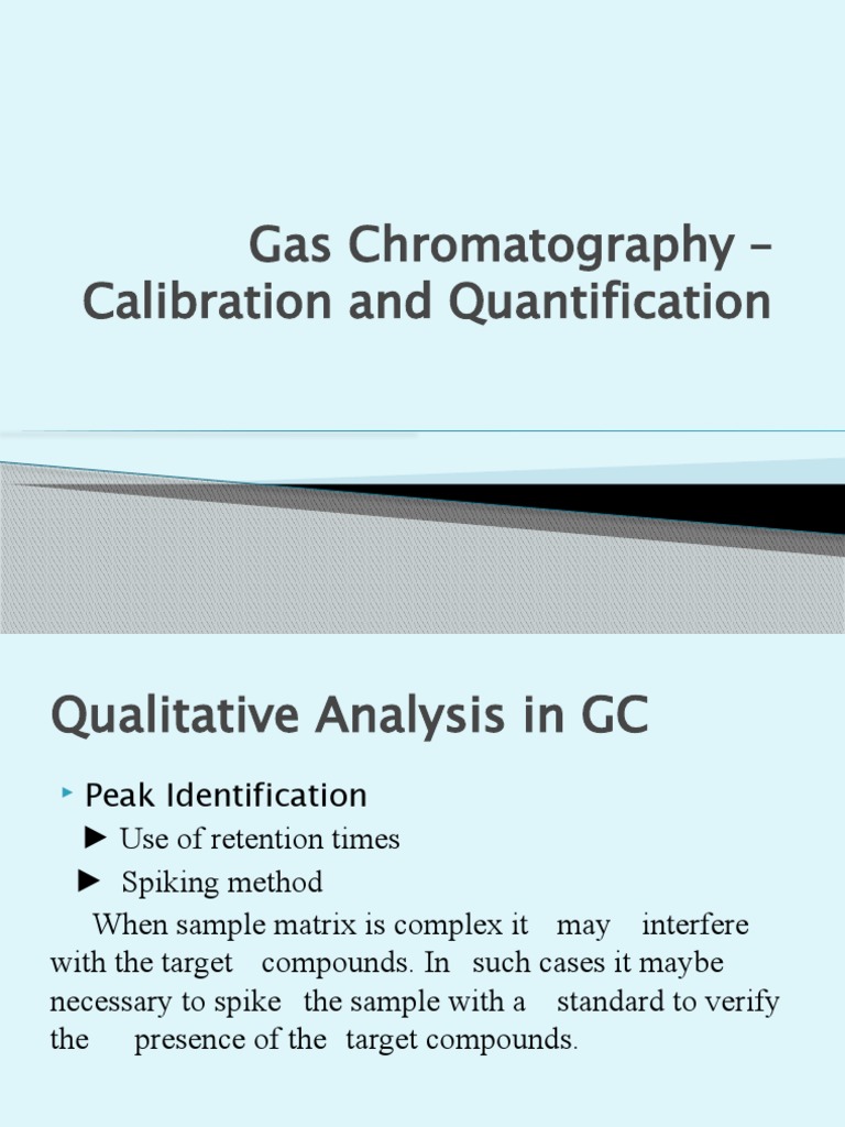 Gas Chromatography Calibration Guide | PDF