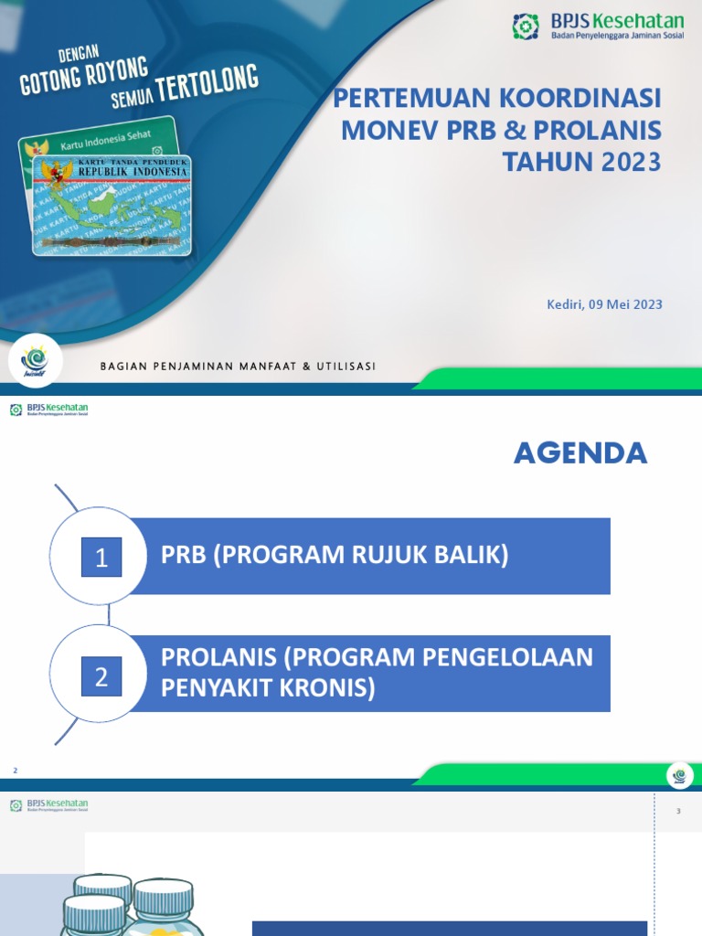 Materi Pertemuan Koord 0 Monev PRB - Prolanis - Rev2 | PDF