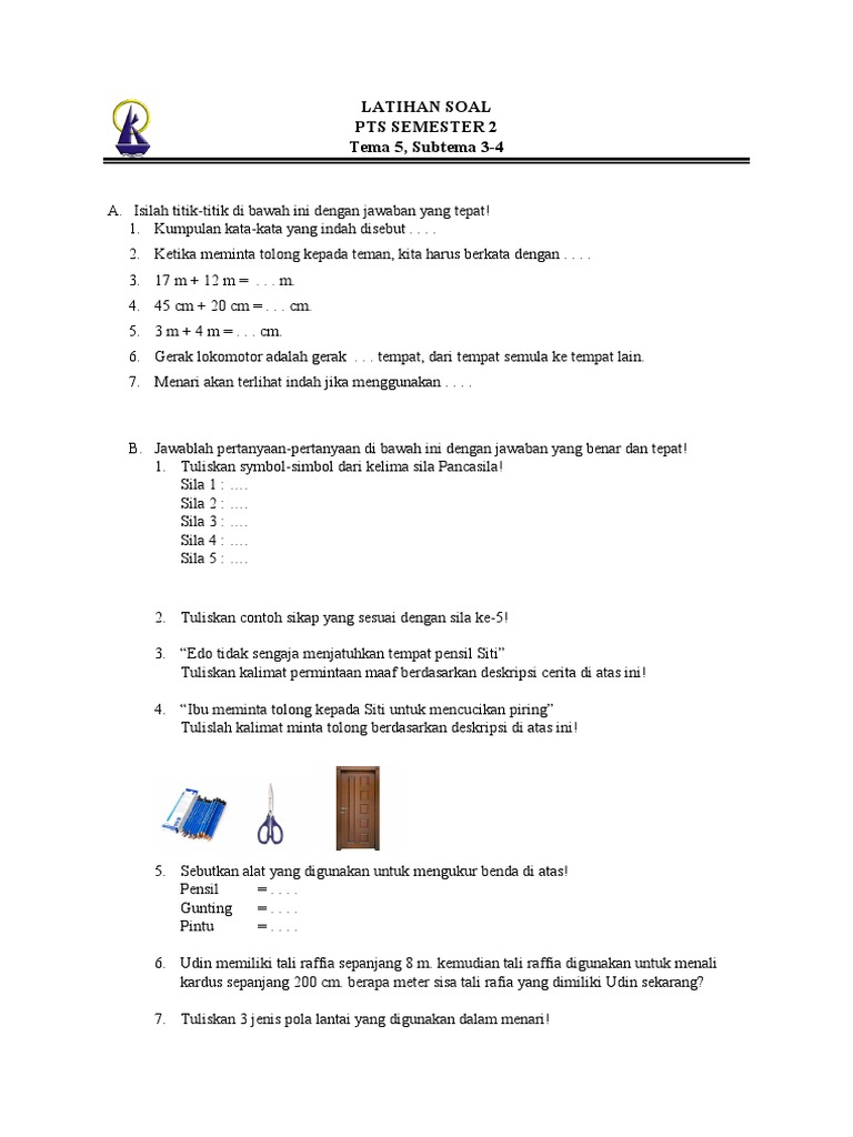 Latihan Soal PTS T5 ST23 2023 | PDF