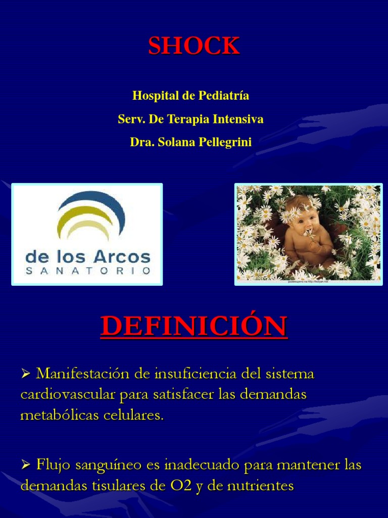 Tipos y Manejo del Shock en Pediatría | PDF | Septicemia | Medicina