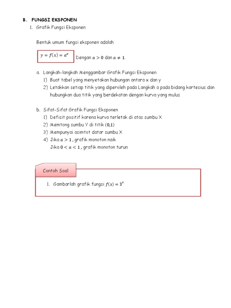 2. MODUL FUNGSI EKSPONEN | PDF