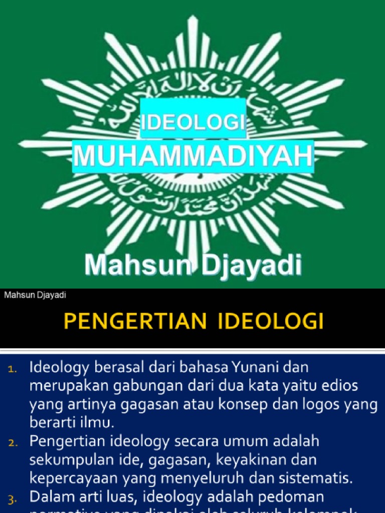 Materi 2 IDEOLOGI MUHAMMADIYAH | PDF
