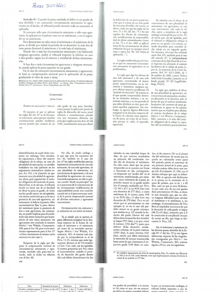 COUSO, Jaime y HERNÁNDEZ, Héctor (2011) Código Penal comentado. [Art ...