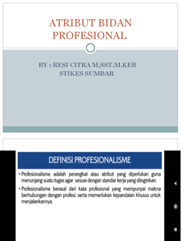 Atribut Bidan Profesional | PDF