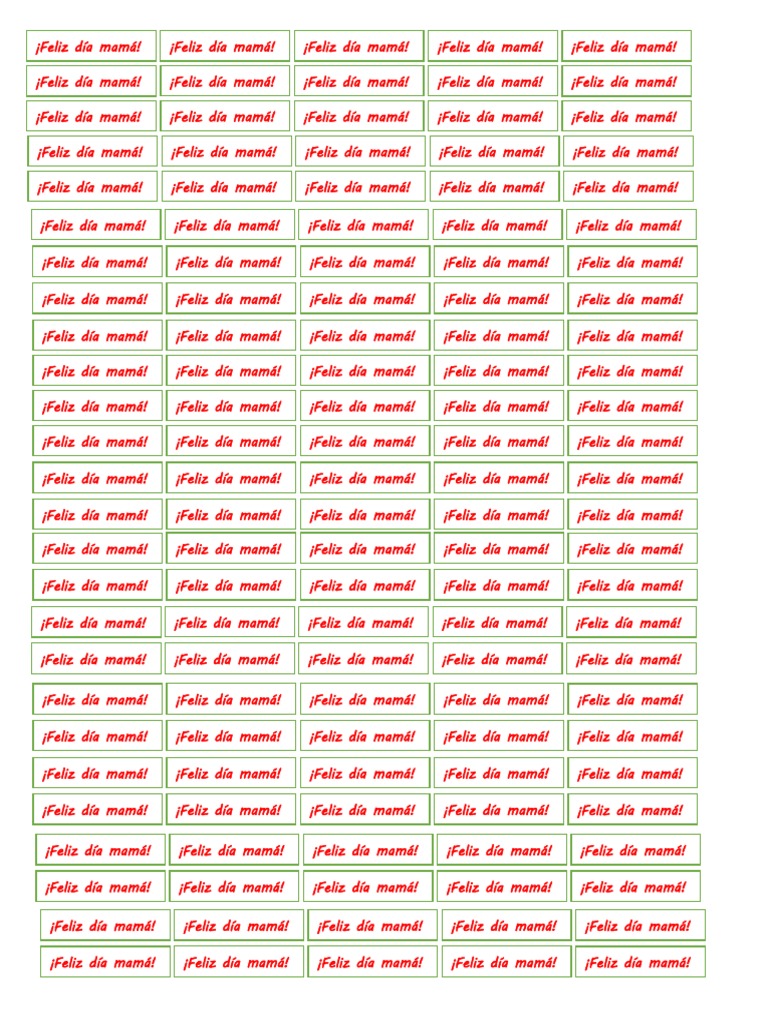 Feliz Dia Mamá Pdf
