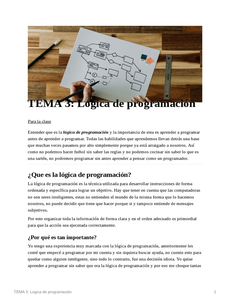 Lógica de Programación para Principiantes | PDF | Algoritmos | Lenguaje ...