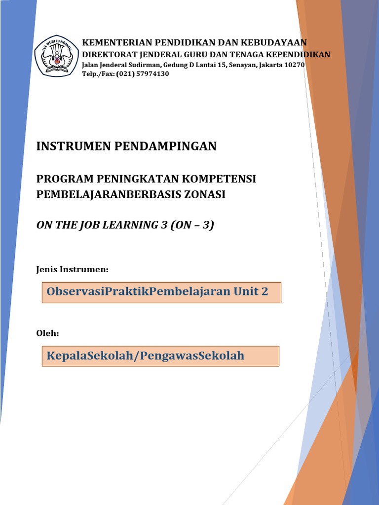 On3-Lembar Observasi Praktik Pembelajaran Unit-2 | PDF