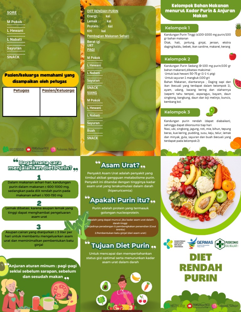 Leaflet Rendah Purin Pdf