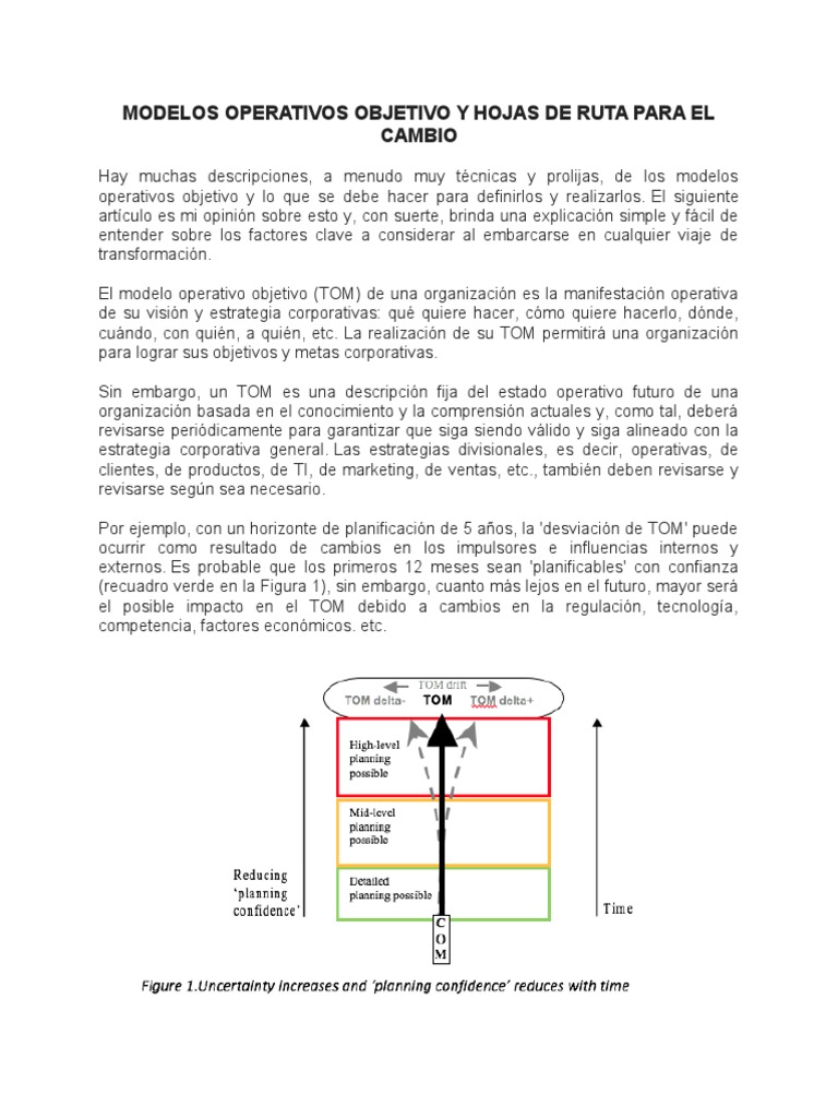 Modelos Operativos Objetivo y Hojas de Ruta para El Cambio | PDF ...