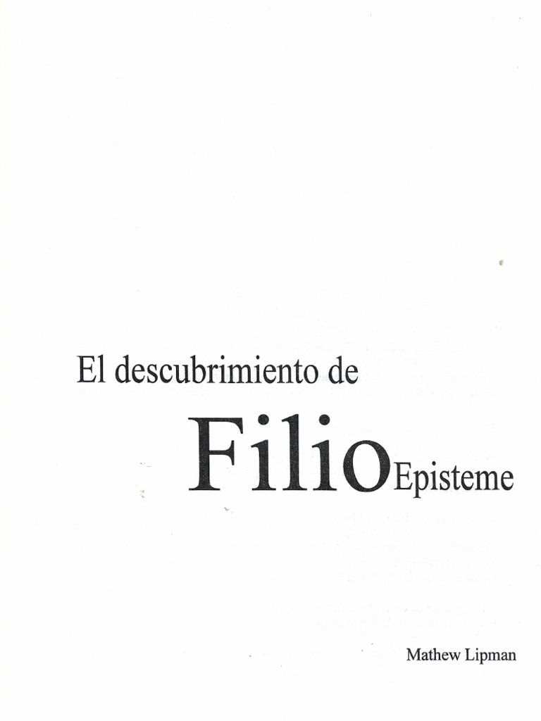 El Descubrimiento de Filio Episteme PDF | PDF